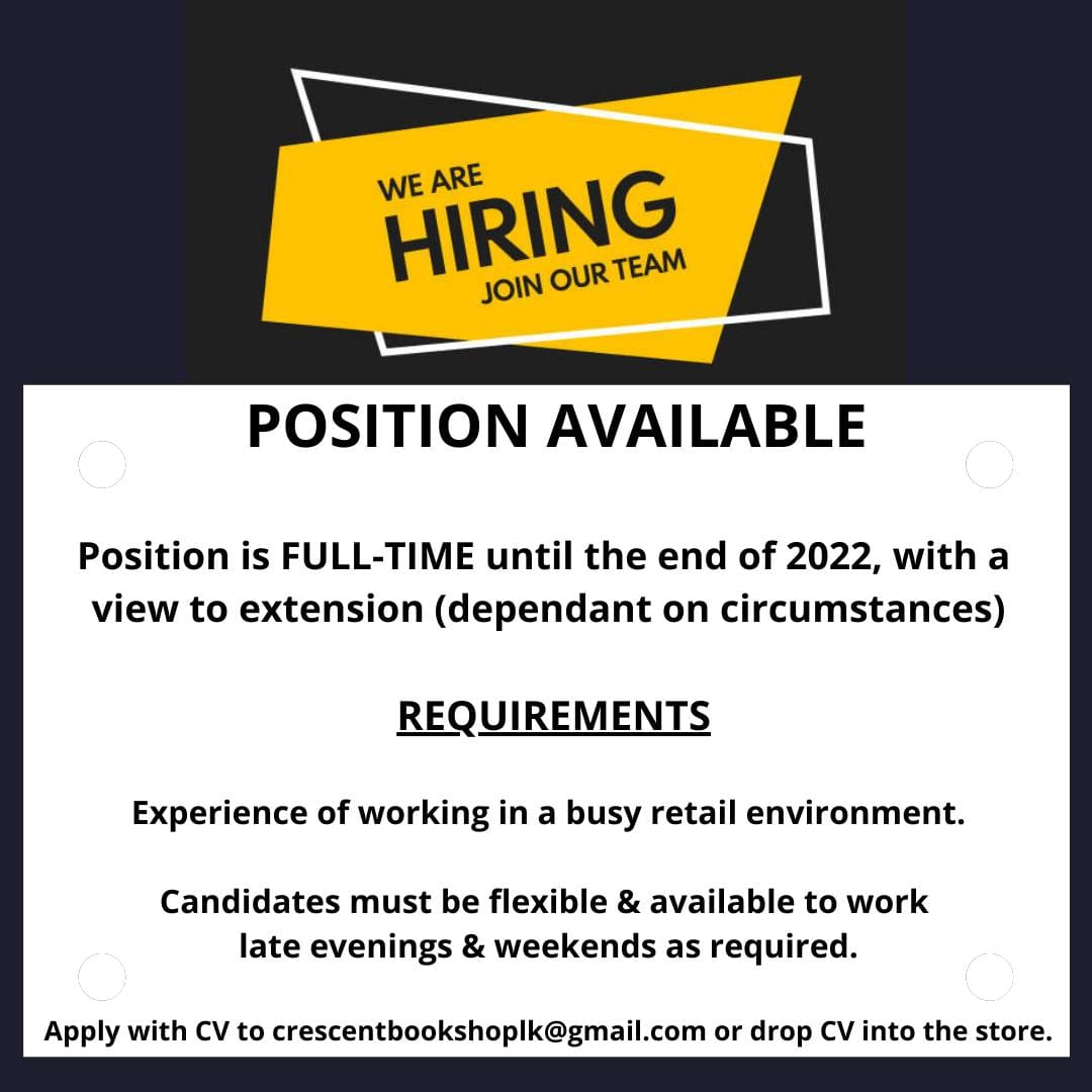 Employment Opportunities | Crescent Shopping Centre