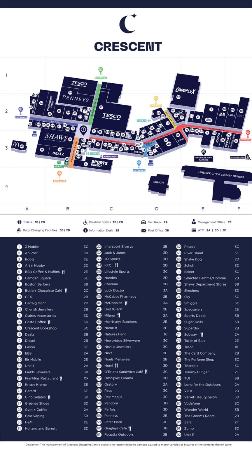 Map Layout | Crescent Shopping Centre